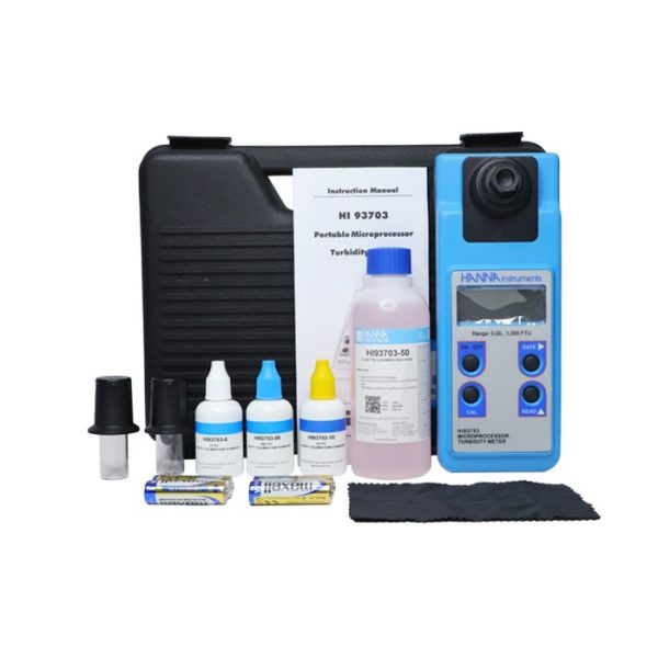 HANNA HS93703C | Turbidimetro portatil (kit completo) - Biomars.pe